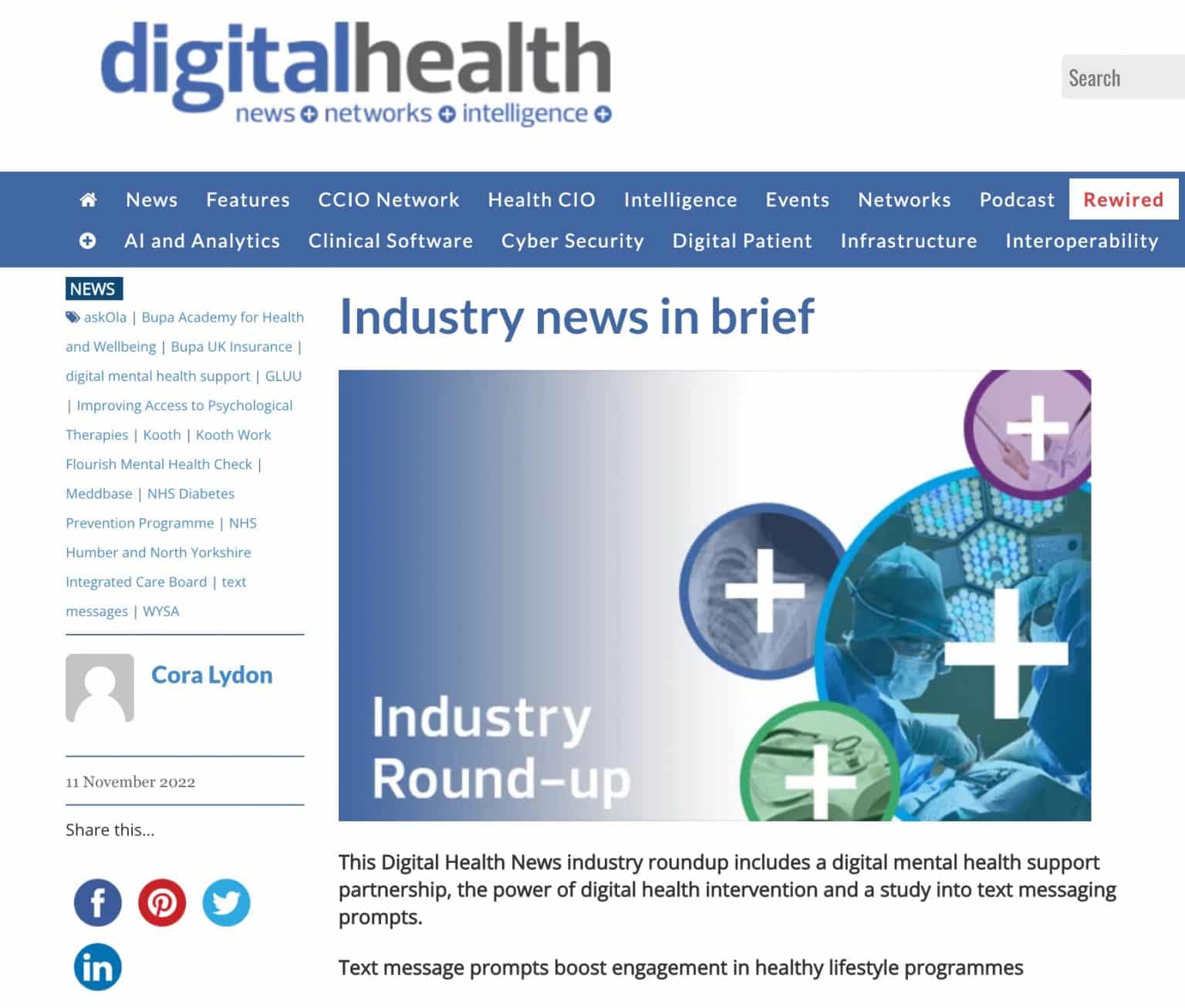 Meddbase in Digital Health: Text message prompts boost engagement
